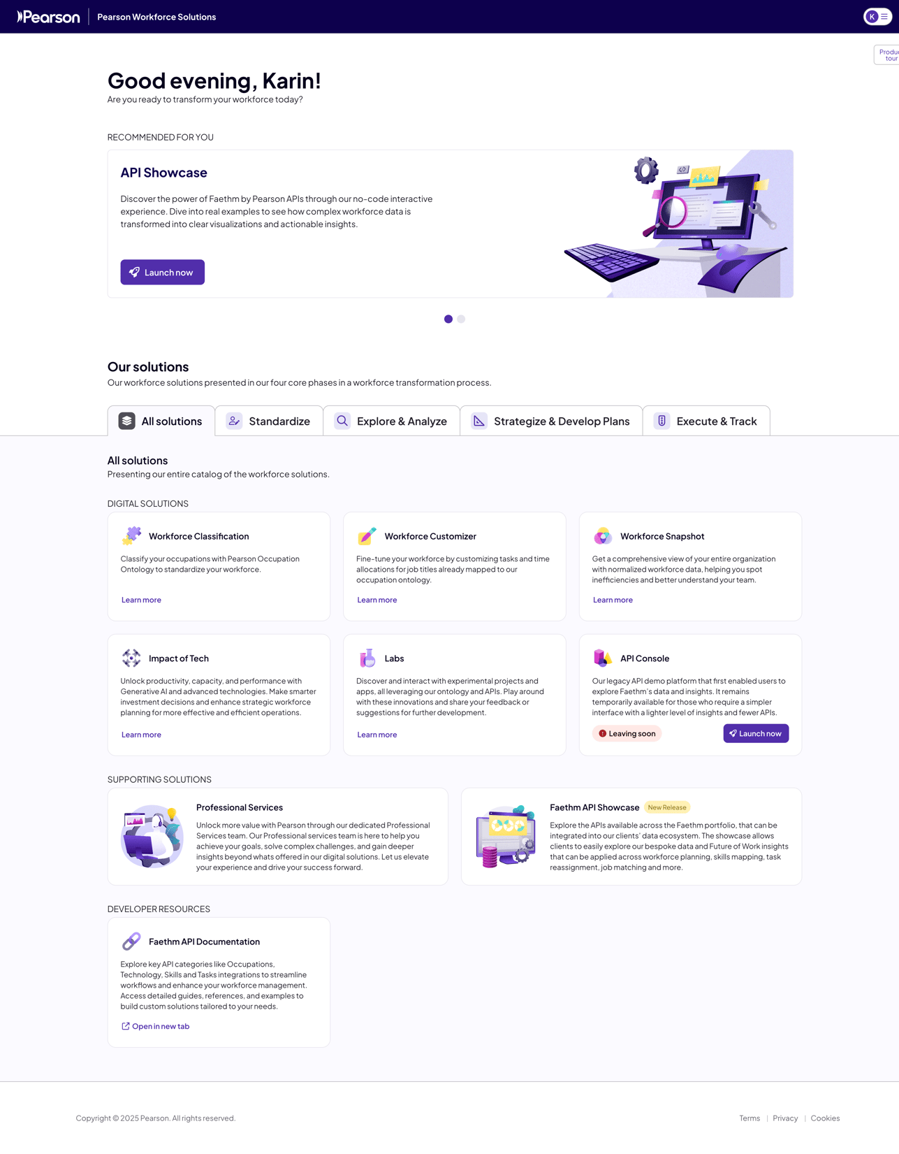 Welcome to Pearson Workforce Solutions